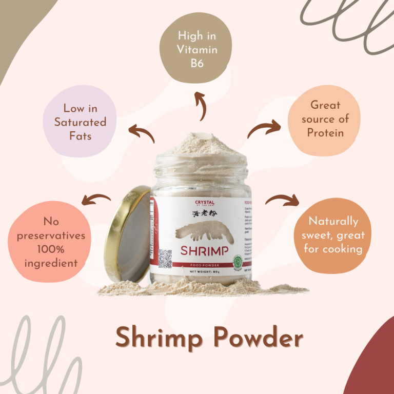 Why Shrimp is healthy for you, especially in easy to eat shrimp powder!